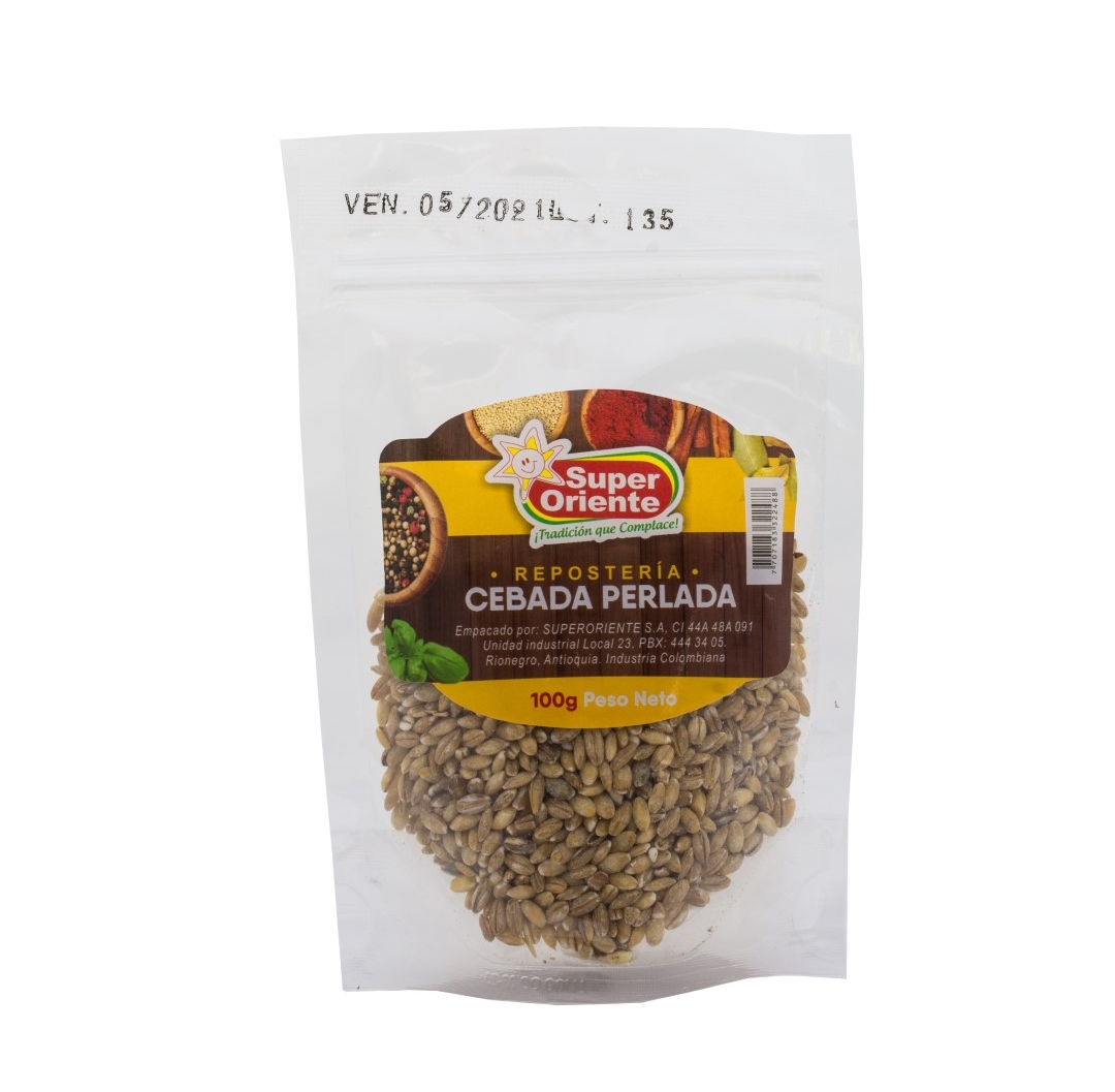 Cebada perlada 100g Super Oriente – Superoriente SA